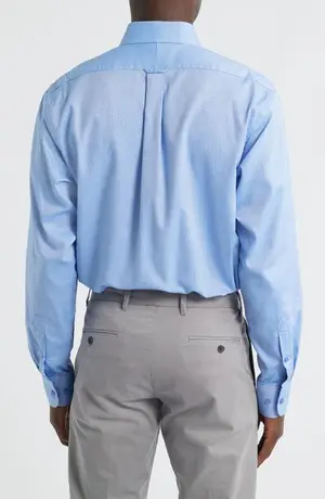 EAGLE Regular Fit Cotton Button-down Oxford Shirt