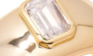 BROOK & YORK Carter Baguette Cut Cubic Zirconia Dome Ring