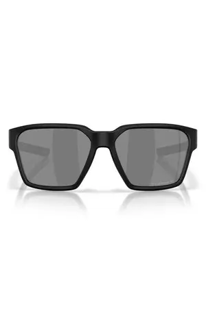 Oakley Briza 58mm Square Sunglasses Matte Black /prizm Polar