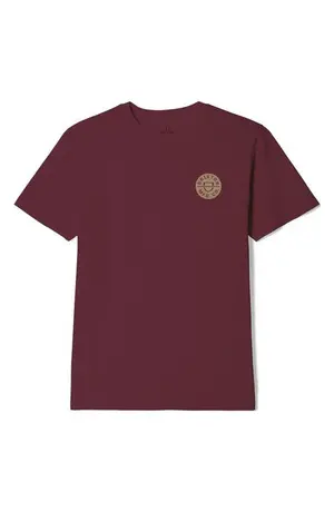Brixton Crest Cotton Graphic T-shirt