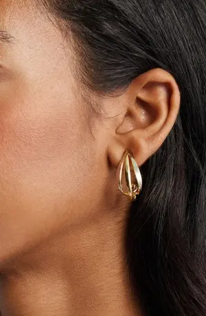 KENNETH JAY LANE Two-tone Hoop Earrings
