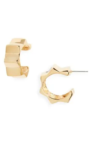 KENNETH JAY LANE Spike Hoop Earrings - Gold