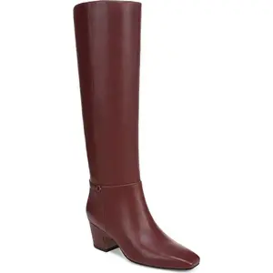 Franco Sarto Sorelina Knee High Boots - Bordo Red