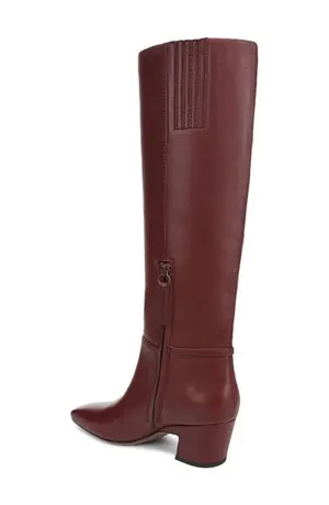 Franco Sarto Sorelina Knee High Boots - Bordo Red