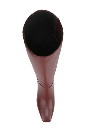 Franco Sarto Sorelina Knee High Boots - Bordo Red