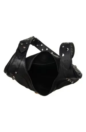 Valentino Garavani Small Patchwork Leather Hobo Bag - Nero