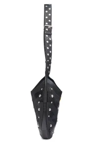 Valentino Garavani Small Patchwork Leather Hobo Bag - Nero