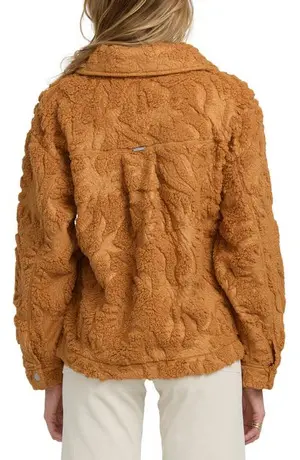 BILLABONG High-pile Fleece Shacket - Camel