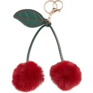 Bp. Cherry Pompom Bag Charm - Red Multi