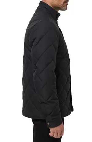 Travis Mathew Highlander Quilted Twill Jacket - Black