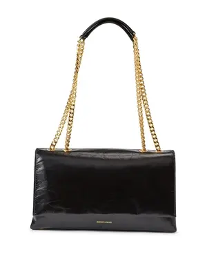 Veronica Beard Small Crinkle Leather Wedge Bag