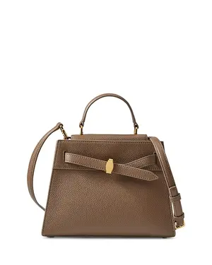 Veronica Beard Dash Small Leather Crossbody Bag - Bark