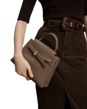 Veronica Beard Dash Small Leather Crossbody Bag