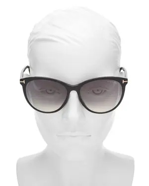 TOM FORD Maxim Cat Eye Sunglasses, 59mm