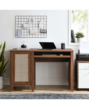 MODWAY Soma 47" Office Desk - Walnut