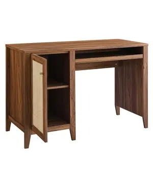 MODWAY Soma 47" Office Desk - Walnut