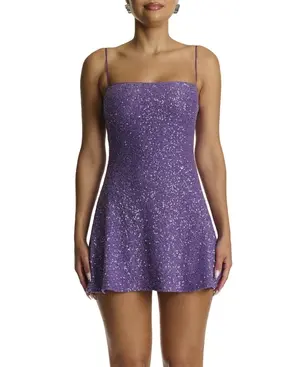 Naked Wardrobe Crystal Mini Dress