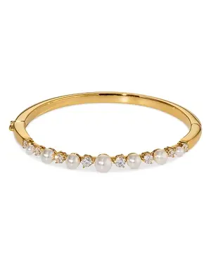 Nadri Venus Hinge Bracelet - Gold