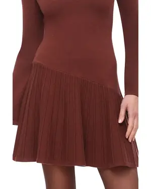 Bagatelle Mock Neck Knit Mini Sweater Dress