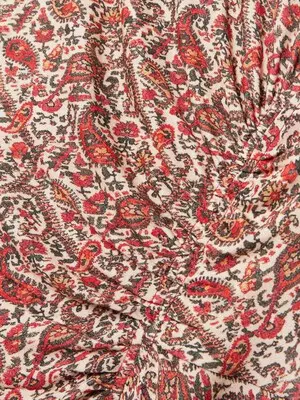 MARANT ETOILE Jelina Gathe Printed Stretch-modal Midi Dress