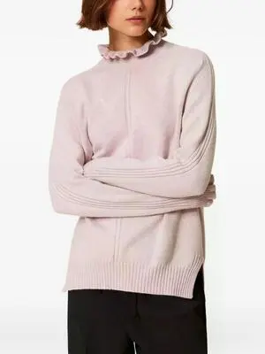 TWINSET Ruffled High-neck Sweater