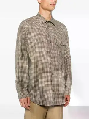 Nanushka Checked Flap-pocket Shirt