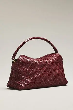 BEMBIEN Mi Cheri Woven Leather Shoulder Bag - Wine
