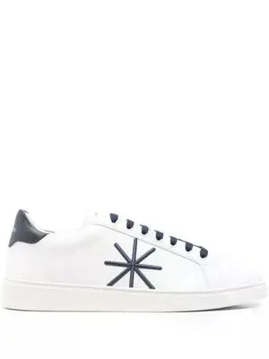 MANUEL RITZ Star-appliqué Leather Sneakers - White