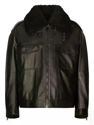 Dolce & Gabbana Leather Outerwear For Men