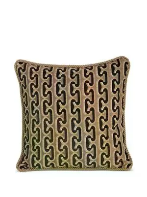 SOHO HOME Budleigh Geometric-pattern Square Cushion - Neutrals