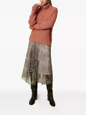 TWINSET Ribbed Turtleneck Jumper