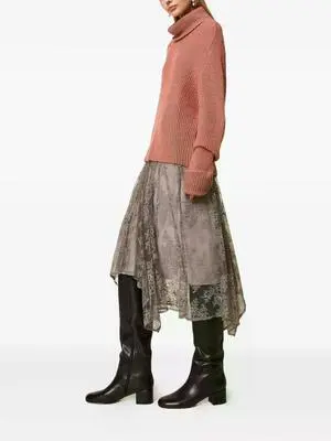 TWINSET Ribbed Turtleneck Jumper