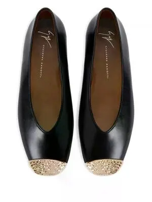 GIUSEPPE ZANOTTI Georgia Leather Ballet Flats
