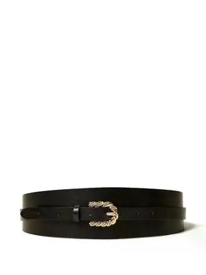 TWINSET Twisted-buckle Belt - Black