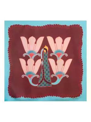 Etro Placed-motif Silk Scarf - Red