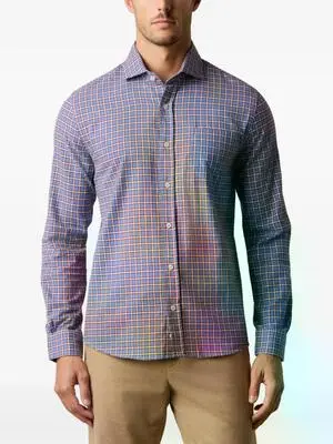 Brooks Brothers Checked Spread-collar Cotton Shirt