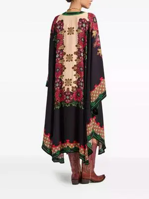 La DoubleJ Floral-print Asymmetric Day Dress