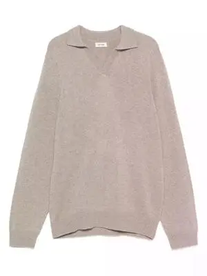 Soft Goat Polo-collar Sweater