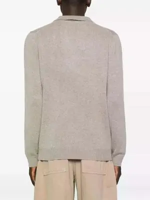 Soft Goat Polo-collar Sweater