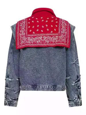 PDF Zip-up Denim Jacket - Blue