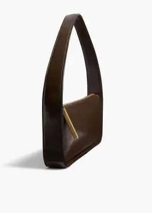 Khaite Lori Baguette In Crackle Patent Leather