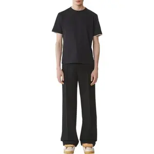 LANVIN Cotton T-shirt With Silk Detail
