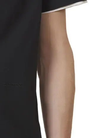 LANVIN Cotton T-shirt With Silk Detail