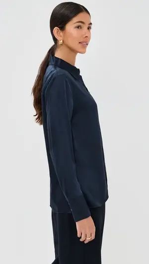 TWP Joey Button-down Silk Top
