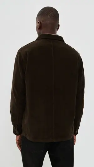 Portuguese Flannel Labura Corduroy Shirt Jacket - Olive