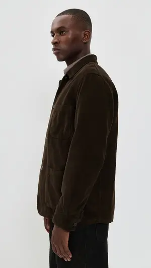 Portuguese Flannel Labura Corduroy Shirt Jacket - Olive