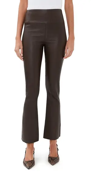 Sprwmn Ankle Flare Leather Pants
