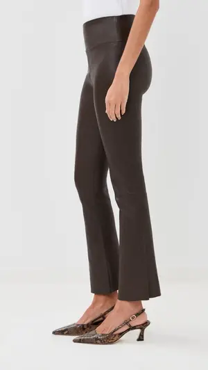 Sprwmn Ankle Flare Leather Pants