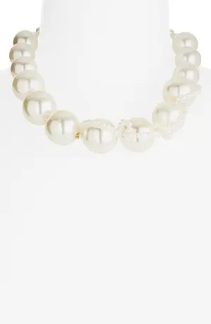 Completedworks Faux Pearl Collar Necklace