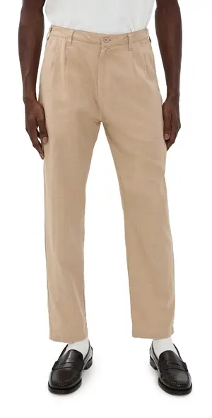 QUIET GOLF Trouser Linen Pants
